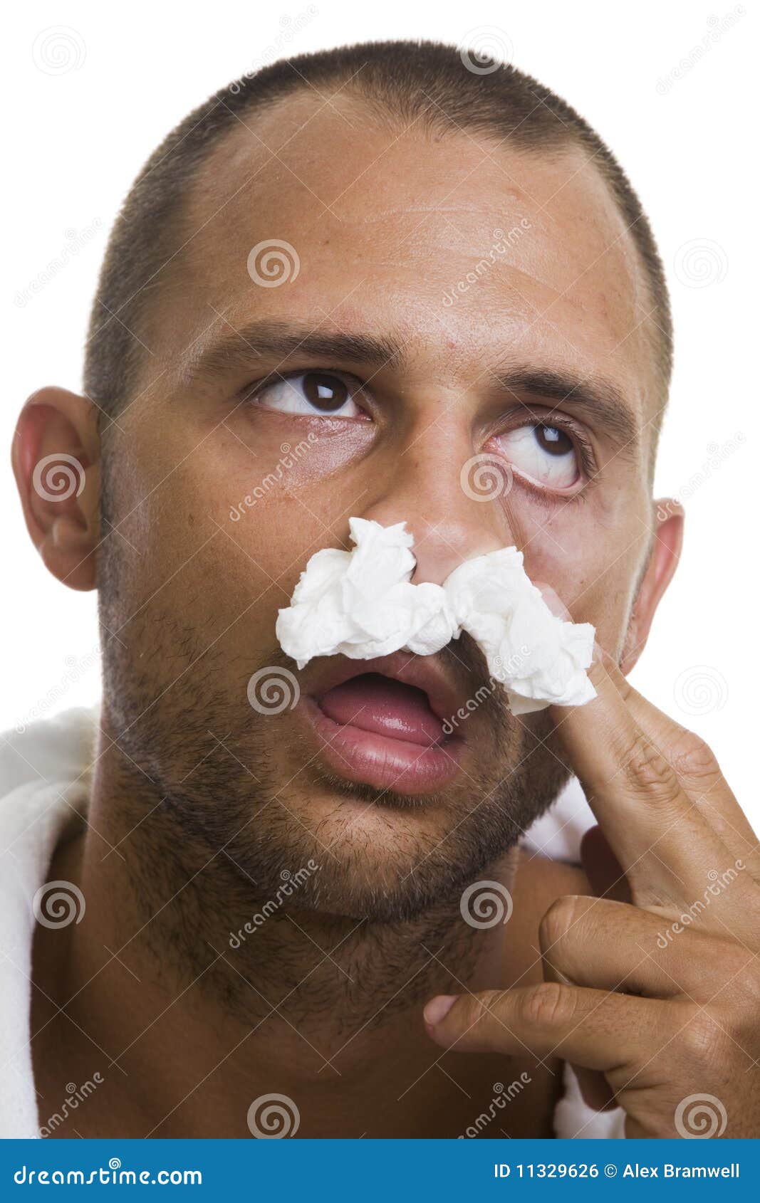 Mann-Kranke stockfoto. Bild von mann, hell, gewebe, krankheit - 11329626