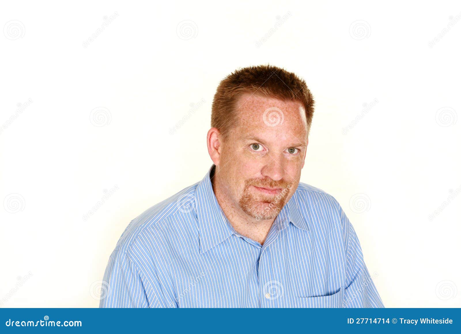 Mann Mit Freckles Und Dem Spitzbart Stockfoto - Bild von kerl ...