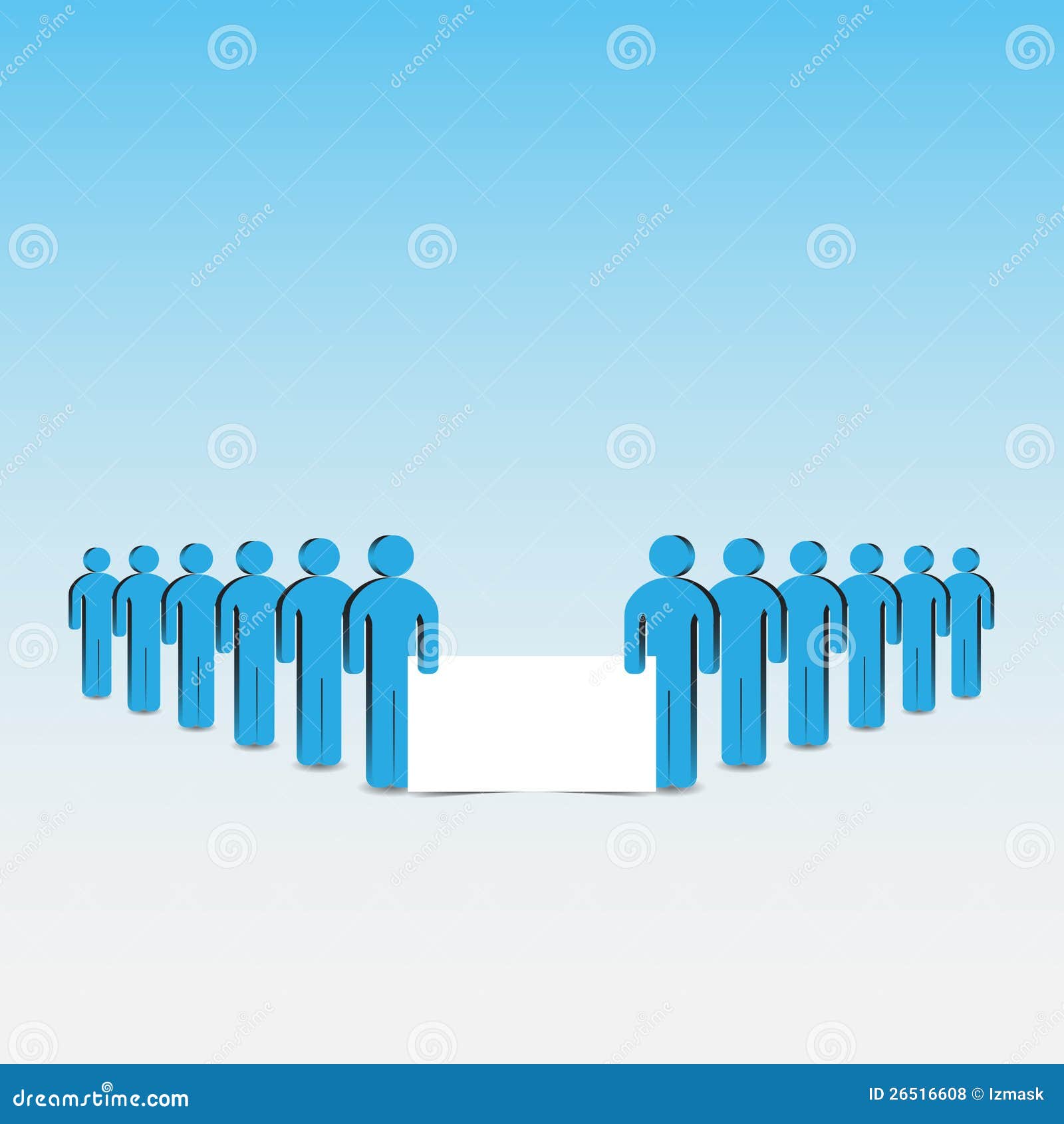 Mann mit Vorstand vektor abbildung. Illustration von vorstand - 26516608