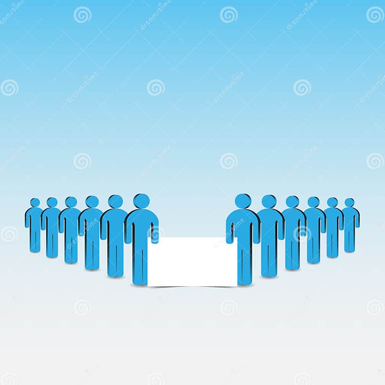 Mann mit Vorstand vektor abbildung. Illustration von vorstand - 26516608