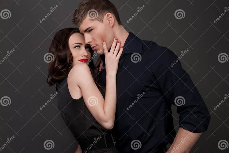 Mann Und Frauenliebe Heiße Liebesgeschichte Stockfoto Bild Von