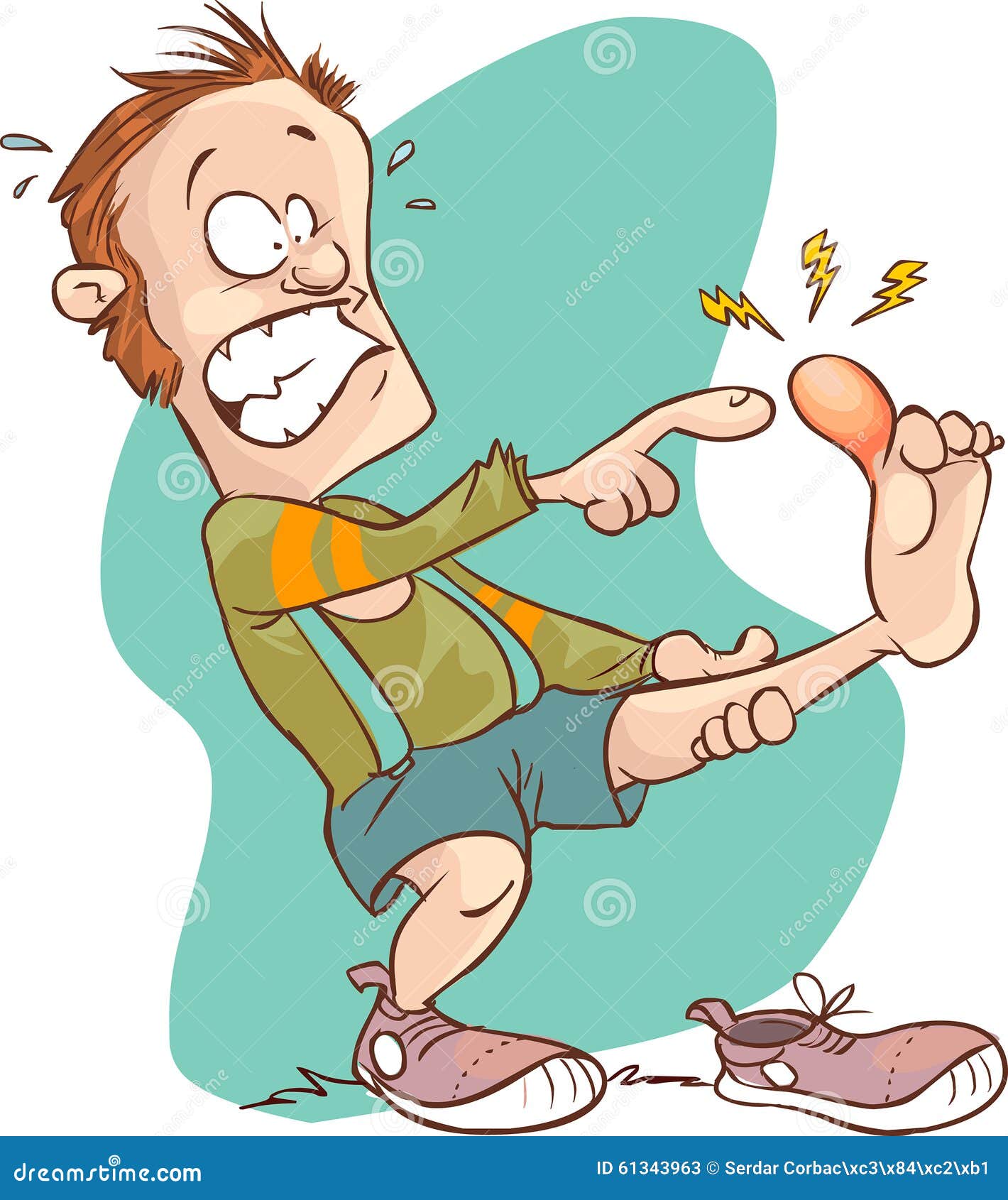 Mann verletzter Fuß vektor abbildung. Illustration von fahrwerkbeine ...