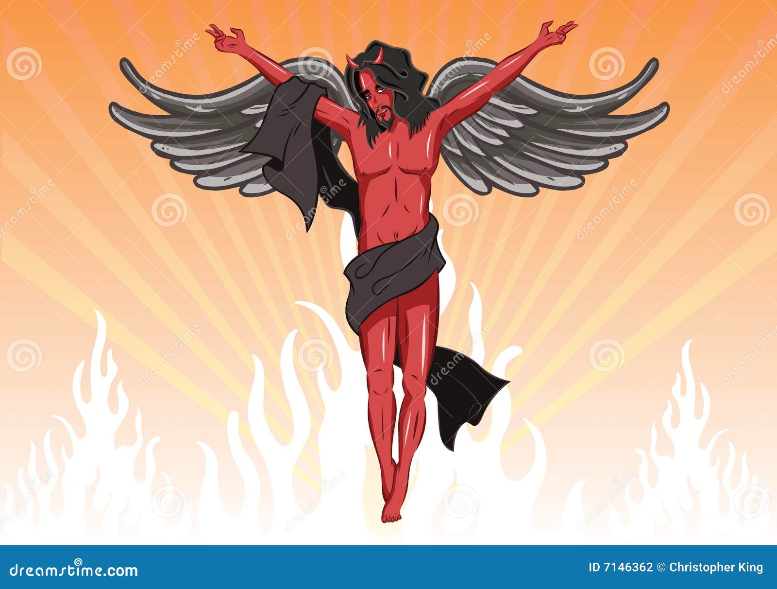 Mannelijke Duivels Vectorillustratie Vector Illustratie - Illustration ...