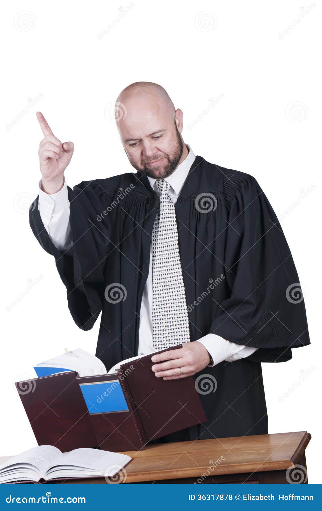 Mannelijke Procureur in Robe Stock Foto - Image of gerechtsgebouw ...