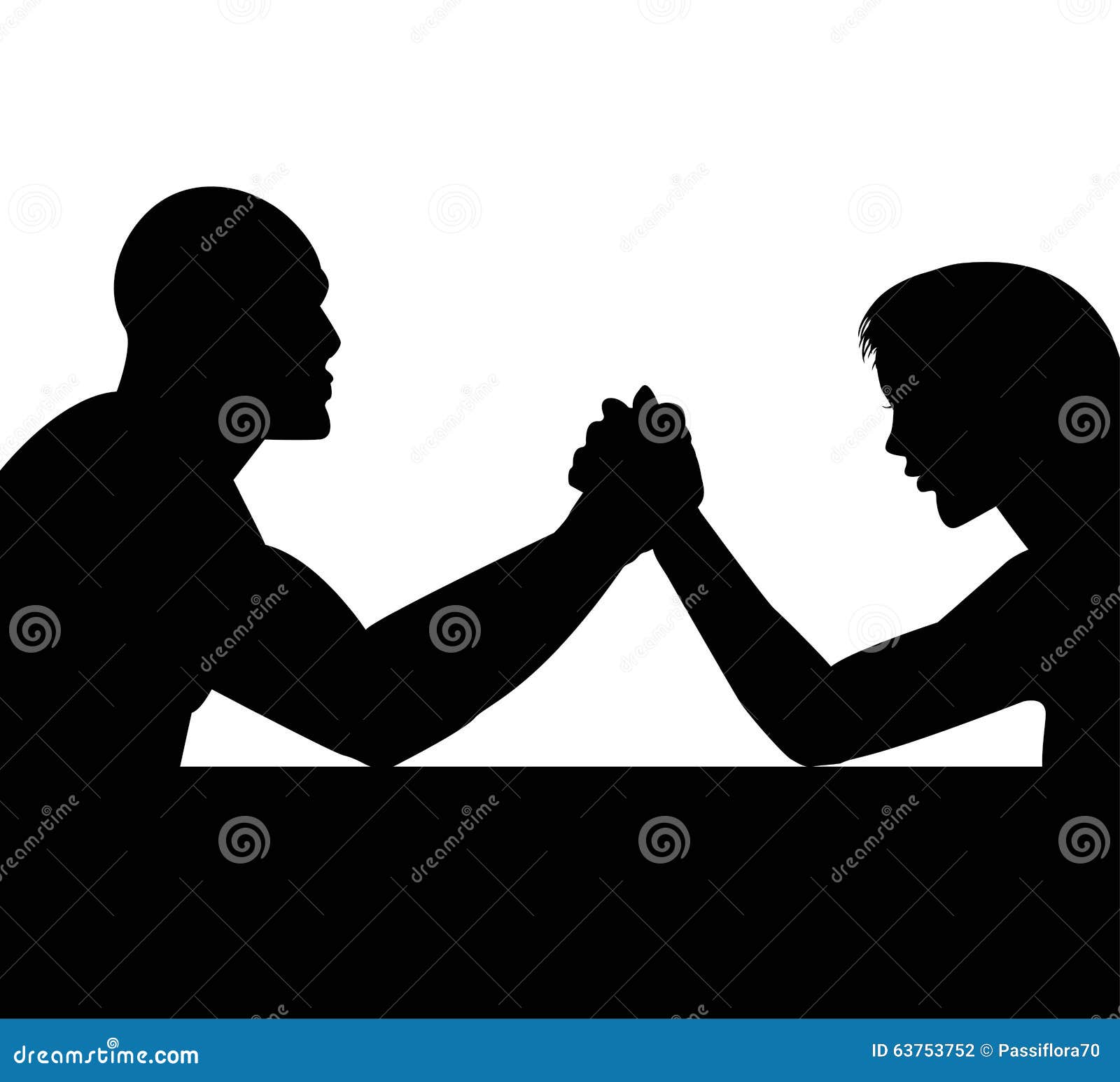 Mannen En Vrouwen Die Uitdagen Vector Illustratie - Illustration of ...