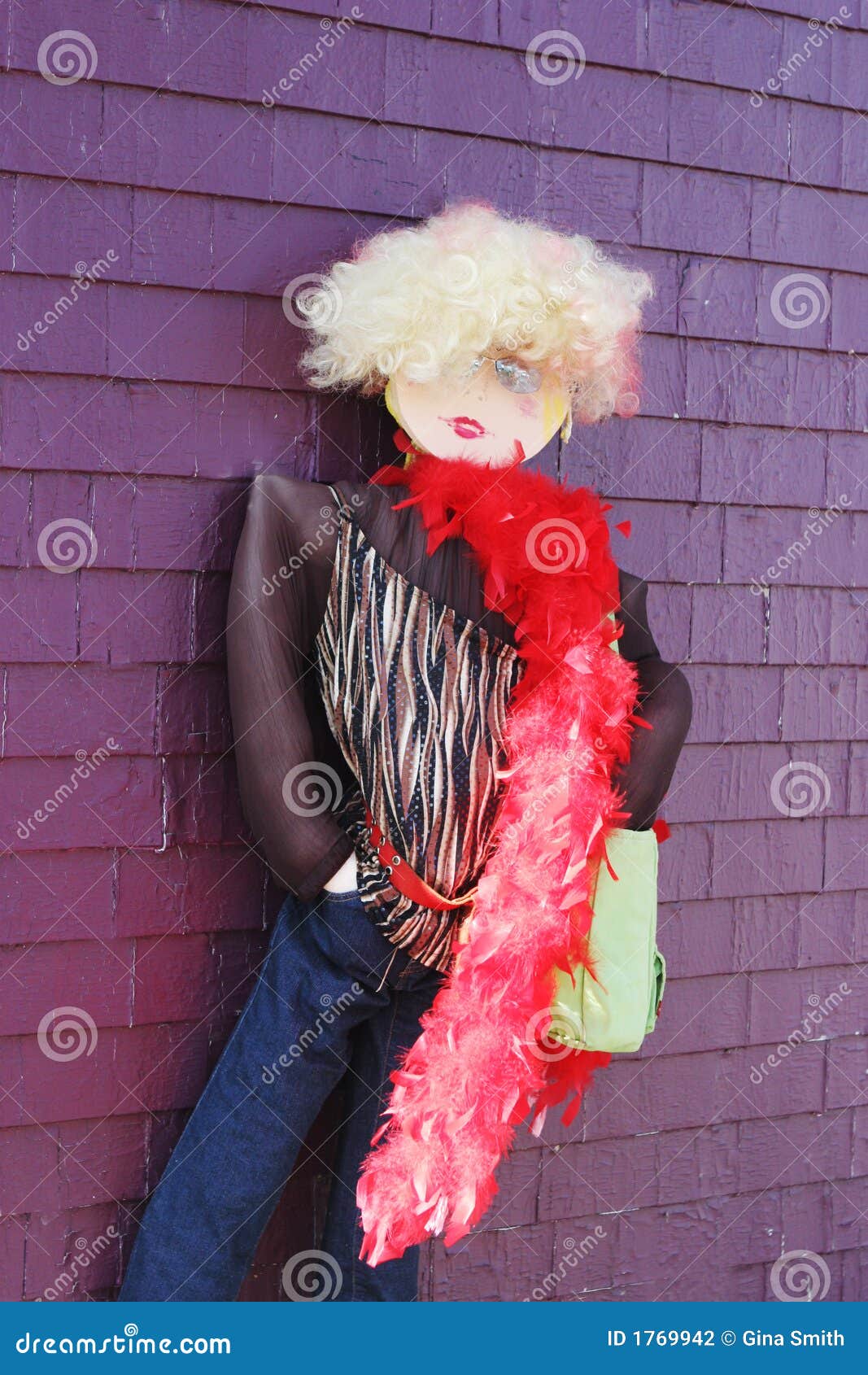Mannequin Dressed in Funky Clothing Stock Photo - Image of person ...