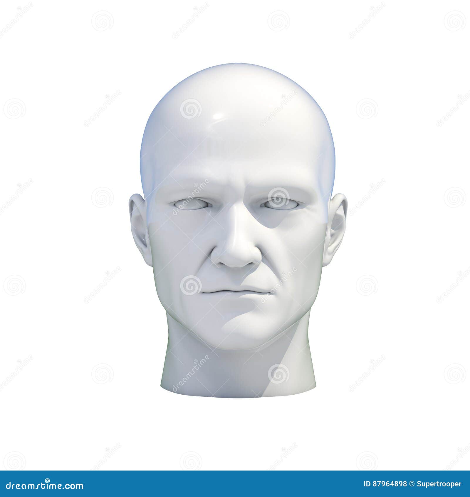 Mannequin Dummy Head Isolated Stock Illustration - Illustration of ...