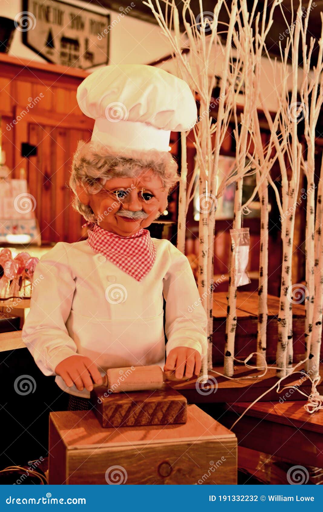 Mannequin Figure Dressed As a Baker with a Rolling Pin Editorial ...