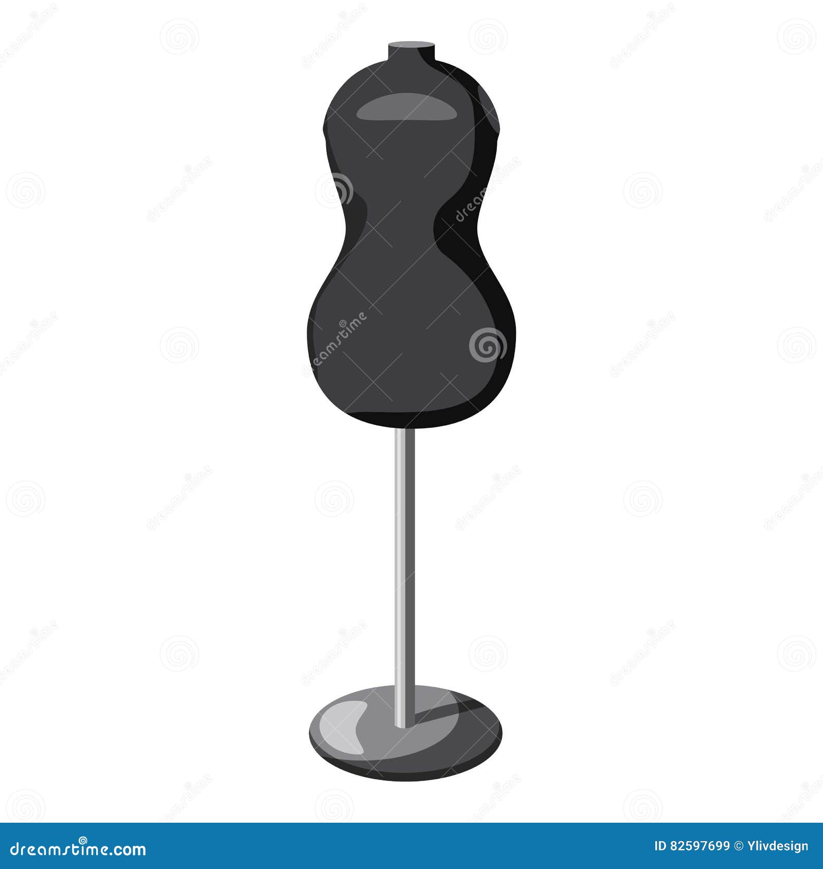 Mannequin Icon, Cartoon Style Stock Vector - Illustration of dress ...