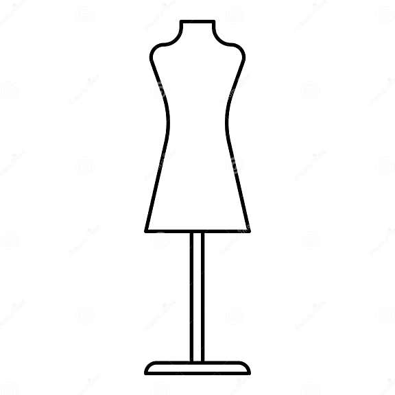 Mannequin Icon, Outline Style Stock Vector - Illustration of outline ...