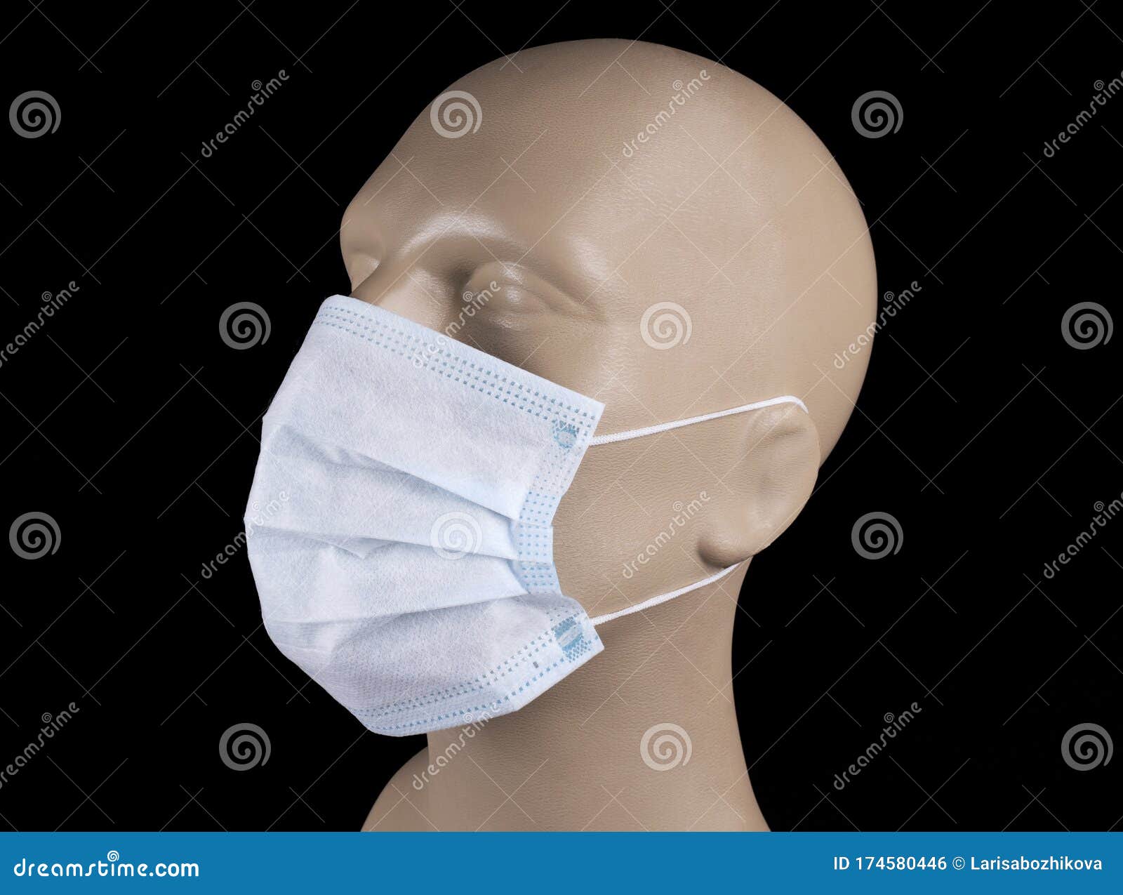 Mannequin in Medical Face Mask Stock Photo - Image of isolation, mask ...