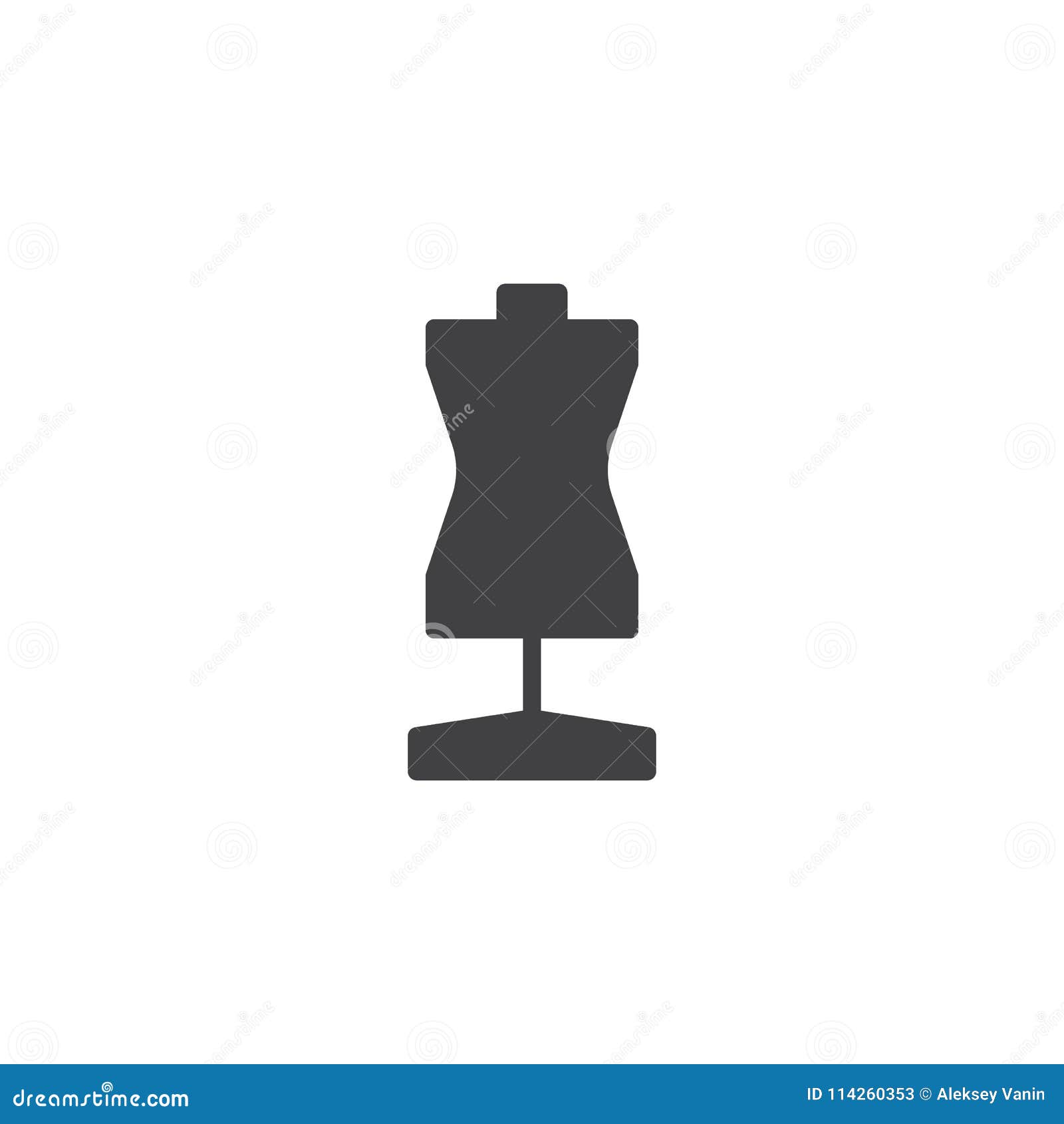 Mannequin vector icon stock vector. Illustration of icon - 114260353