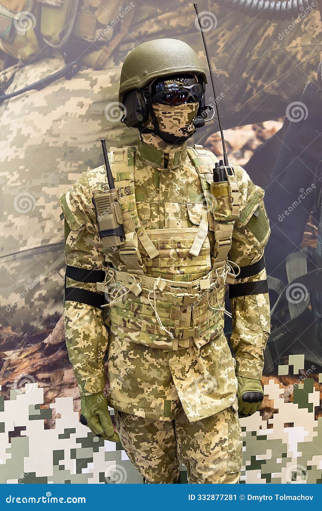 Mannequins in Military Uniform in a Military Store Stock Image - Image ...
