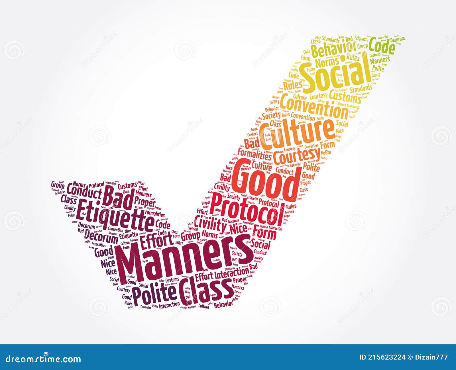 Manners Word Cloud Collage, Concept Background Royalty-Free Stock Image ...