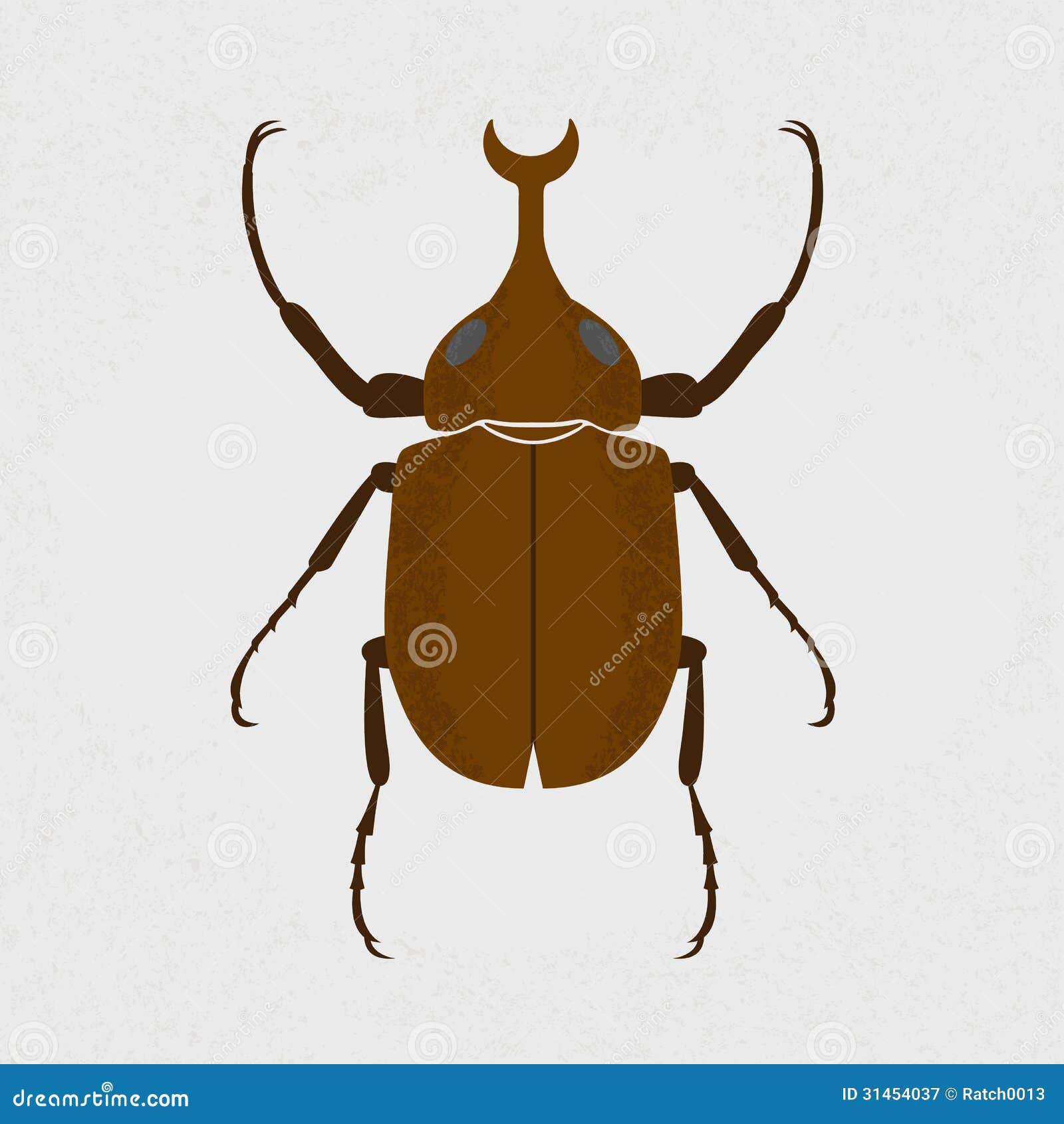 Mannetjeskever, De Grootste Kever Vector Illustratie - Illustration of ...