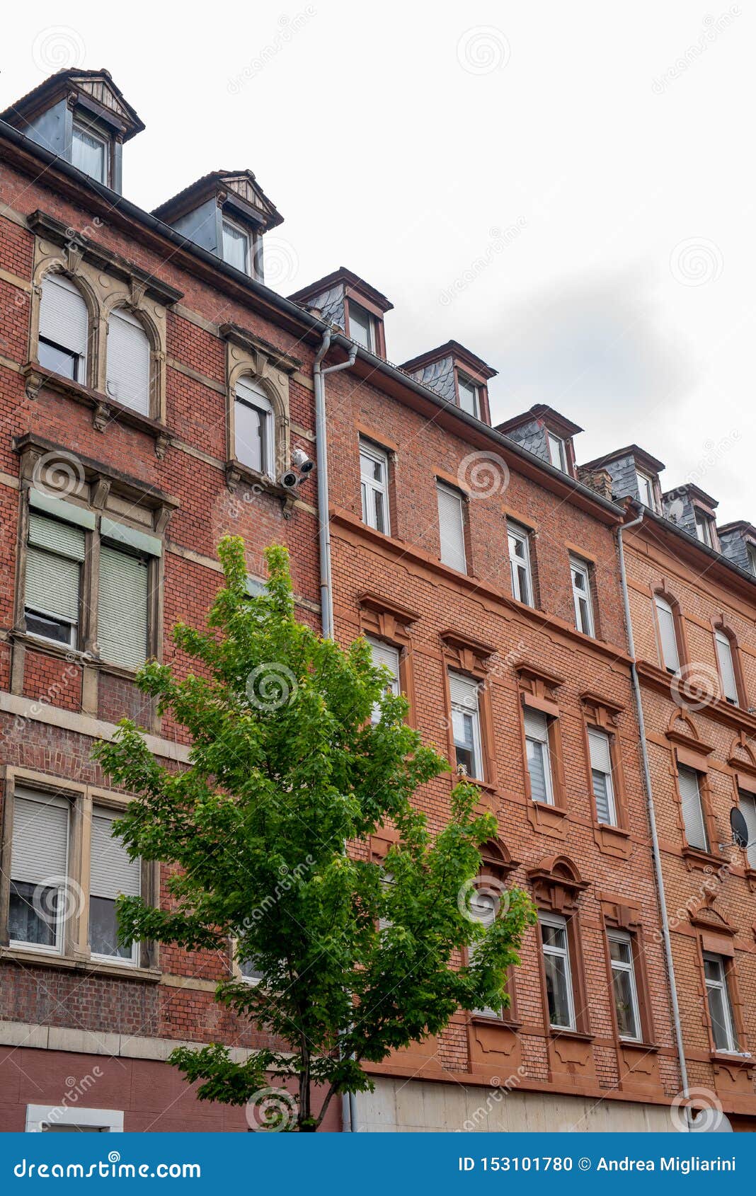 MANNHEIM, GERMANY, 05/11/2019: Typical German Residential Buildings ...