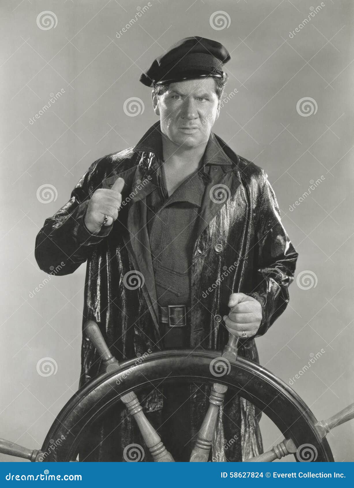 Manning the wheel stock photo. Image of expression, authority - 58627824