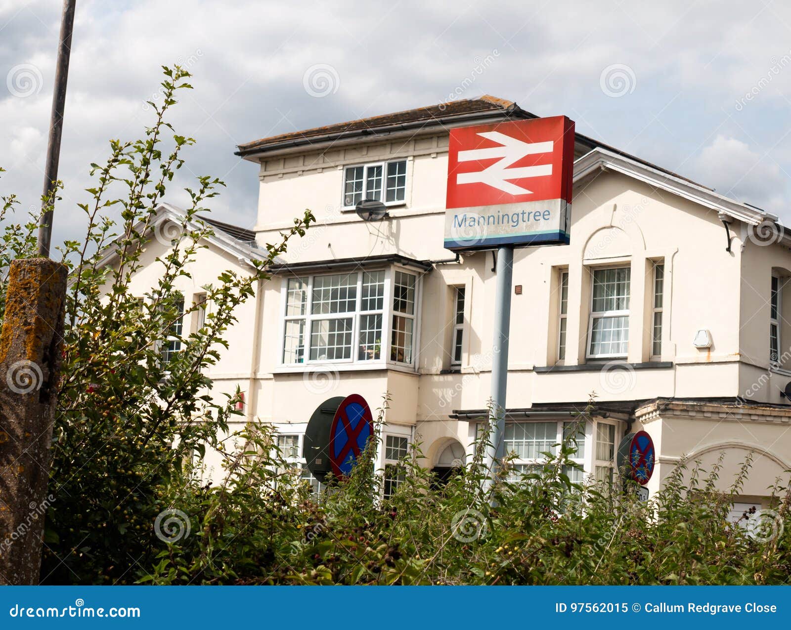 Manningtree Train Station Building from the Outside Stock Image - Image ...