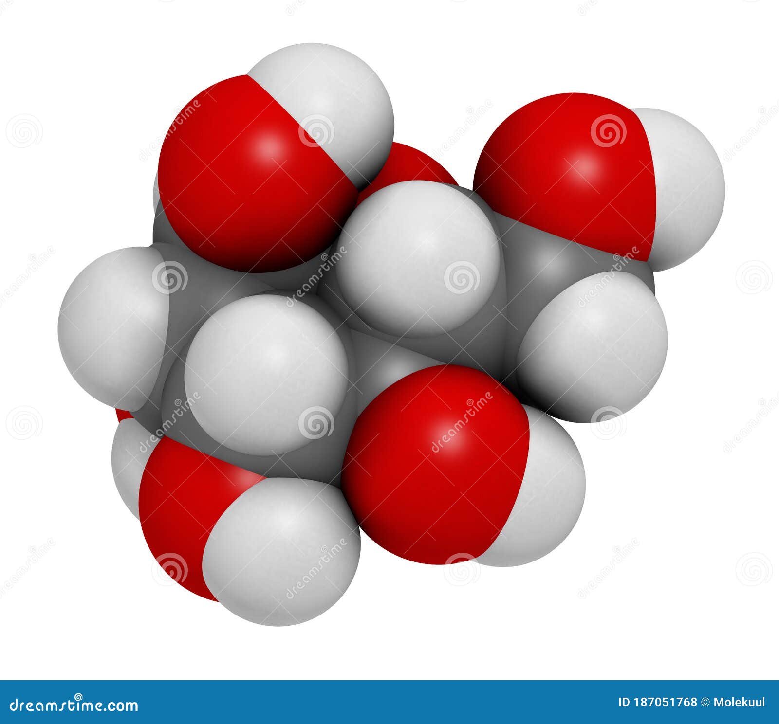 Mannose D-mannose Sugar Molecule. 3D Rendering. Epimer of Glucose ...