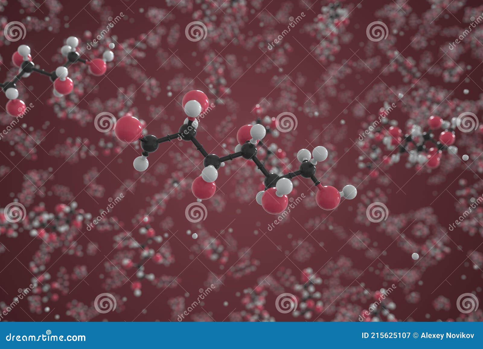 Mannose Molecule, Scientific Molecular Model, 3d Rendering Stock ...