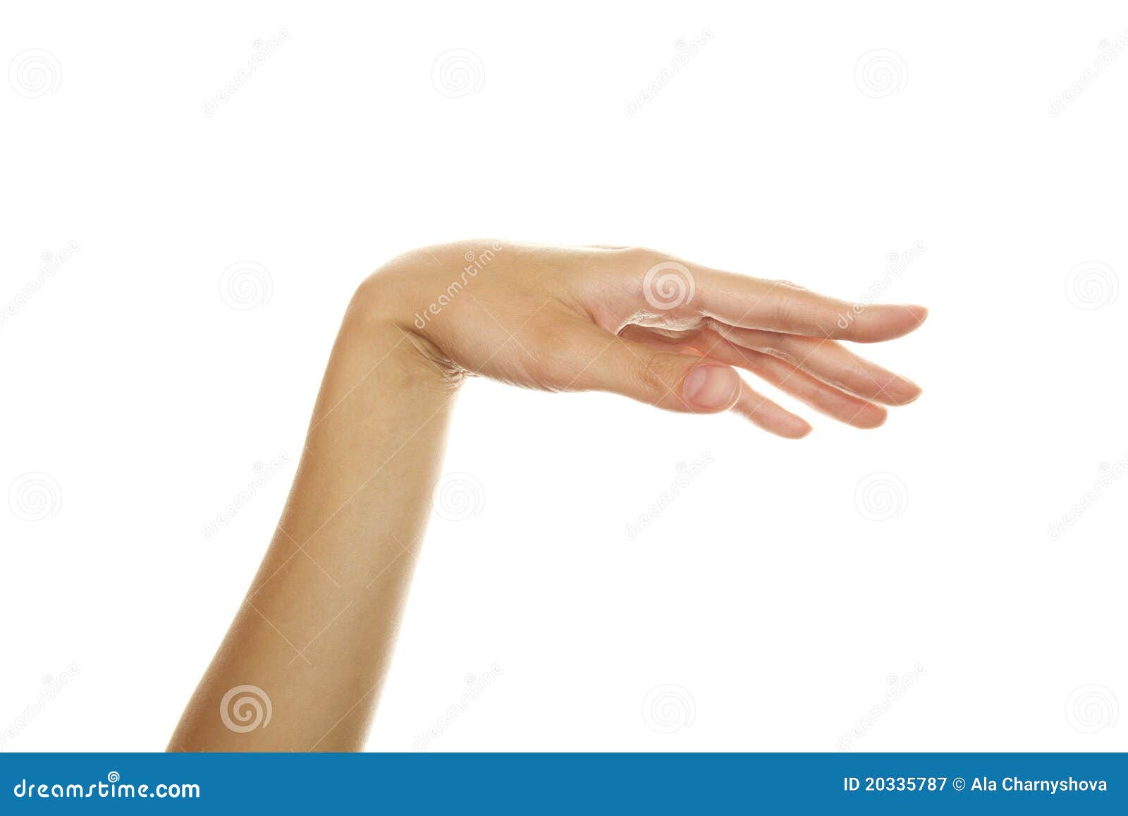 Mano abierta imagen de archivo. Imagen de hermoso, ahuecado - 20335787
