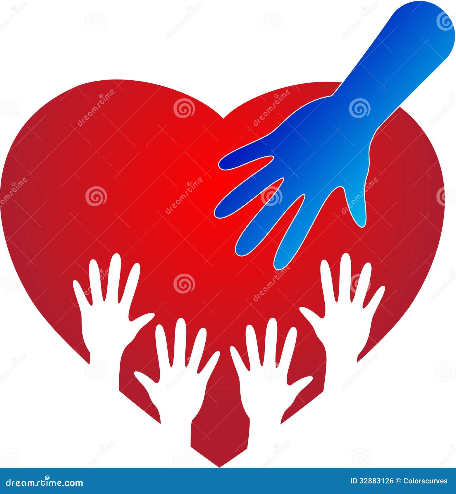 Mano amiga ilustración del vector. Ilustración de concepto - 32883126