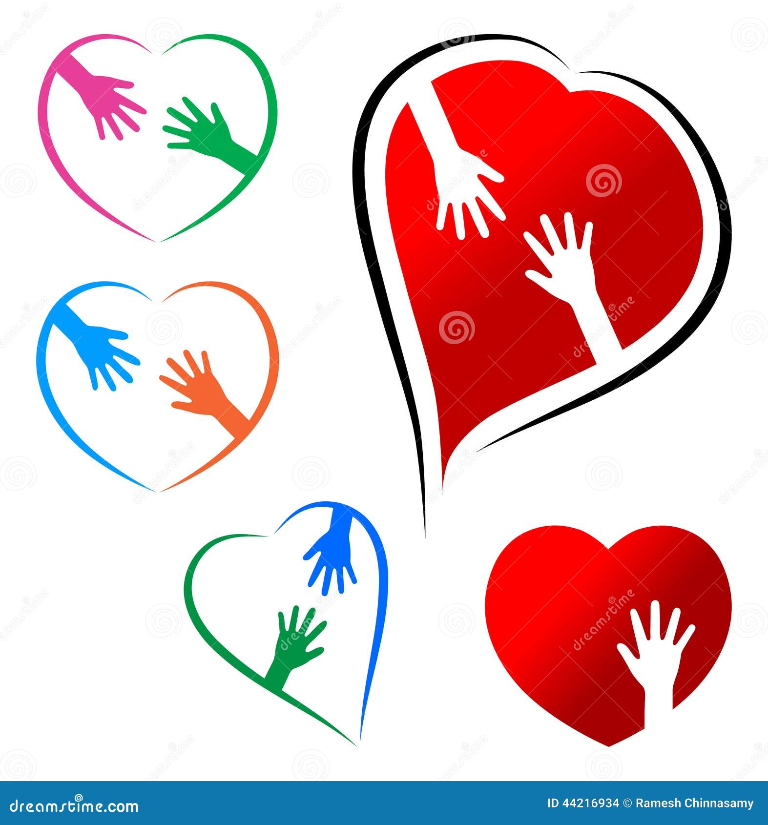 Mano amiga ilustración del vector. Ilustración de verde - 44216934