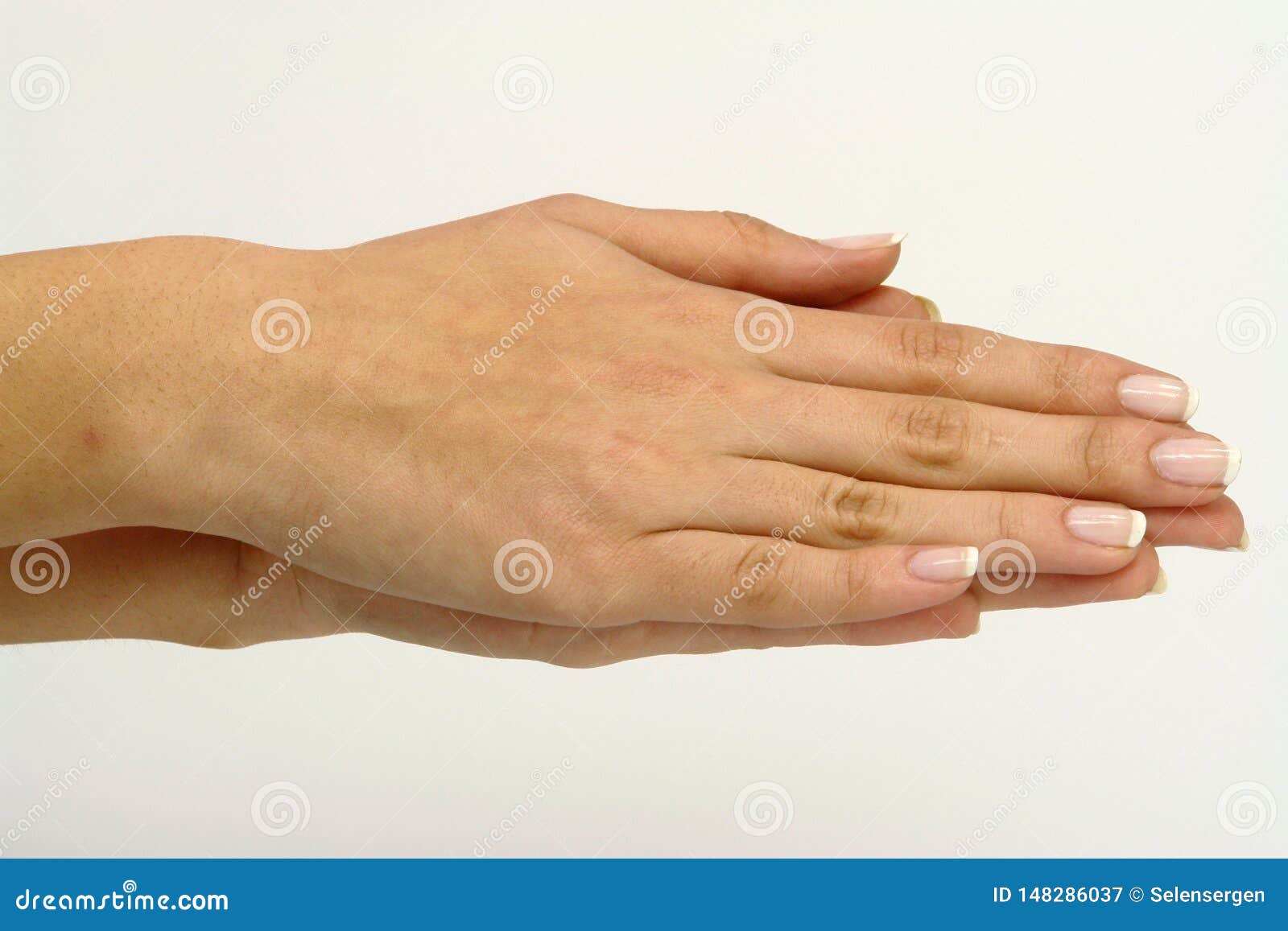 Mano cerrada de la mujer imagen de archivo. Imagen de dedo - 148286037