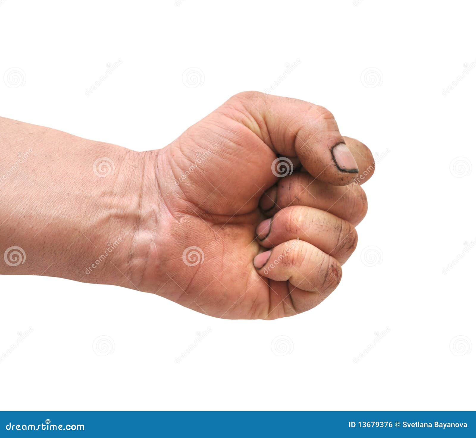 Mano cerrada en un puño foto de archivo. Imagen de libertad - 13679376