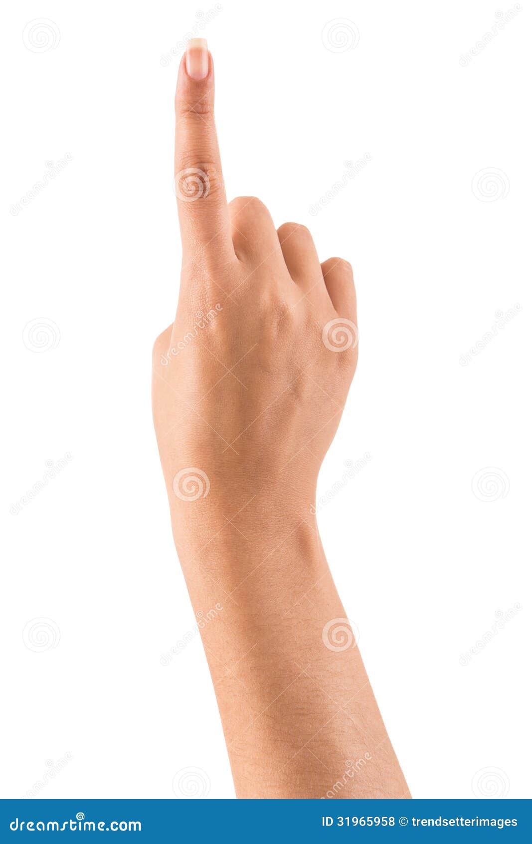 Mano che indica su fotografia stock. Immagine di scattarsi - 31965958