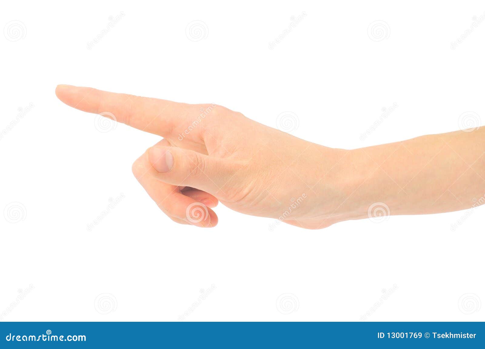 Mano Che Indica, Toccante O Premente Immagine Stock - Immagine di umano ...