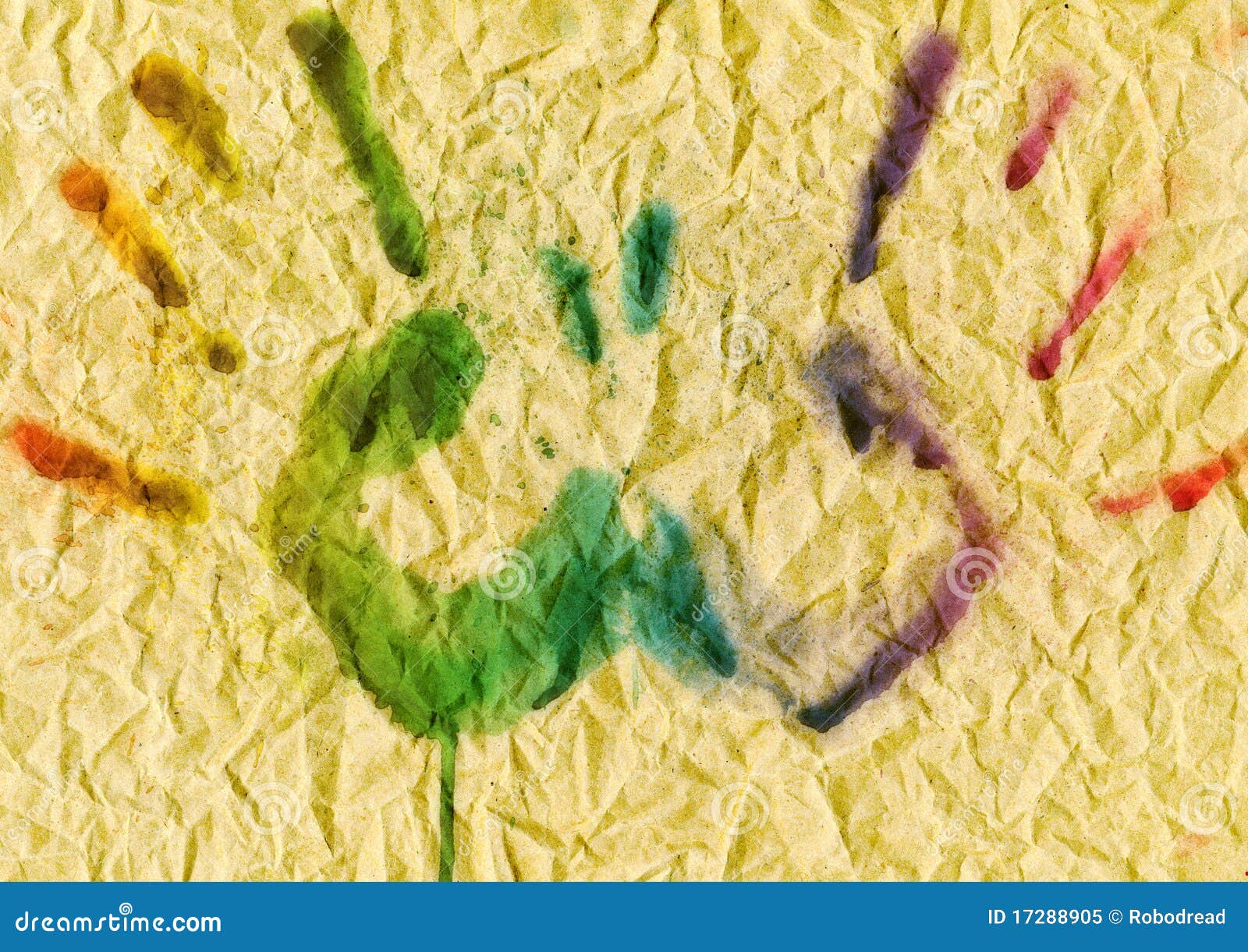 Mano colorata illustrazione di stock. Illustrazione di arte - 17288905