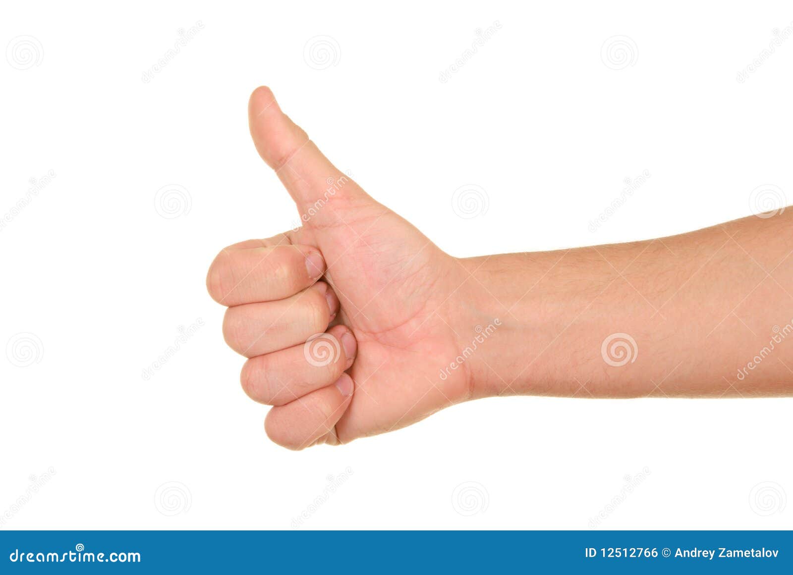 Mano con el dedo levantado foto de archivo. Imagen de mano - 12512766