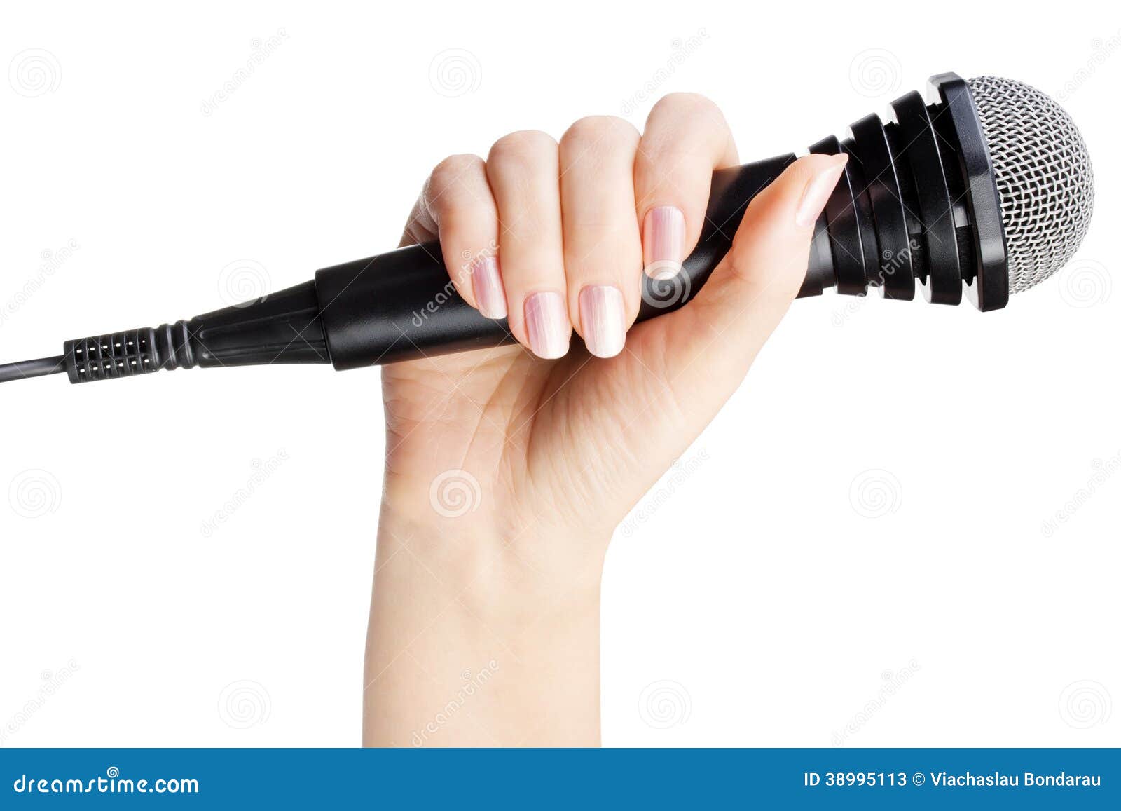 Mano con el micrófono imagen de archivo. Imagen de concierto - 38995113