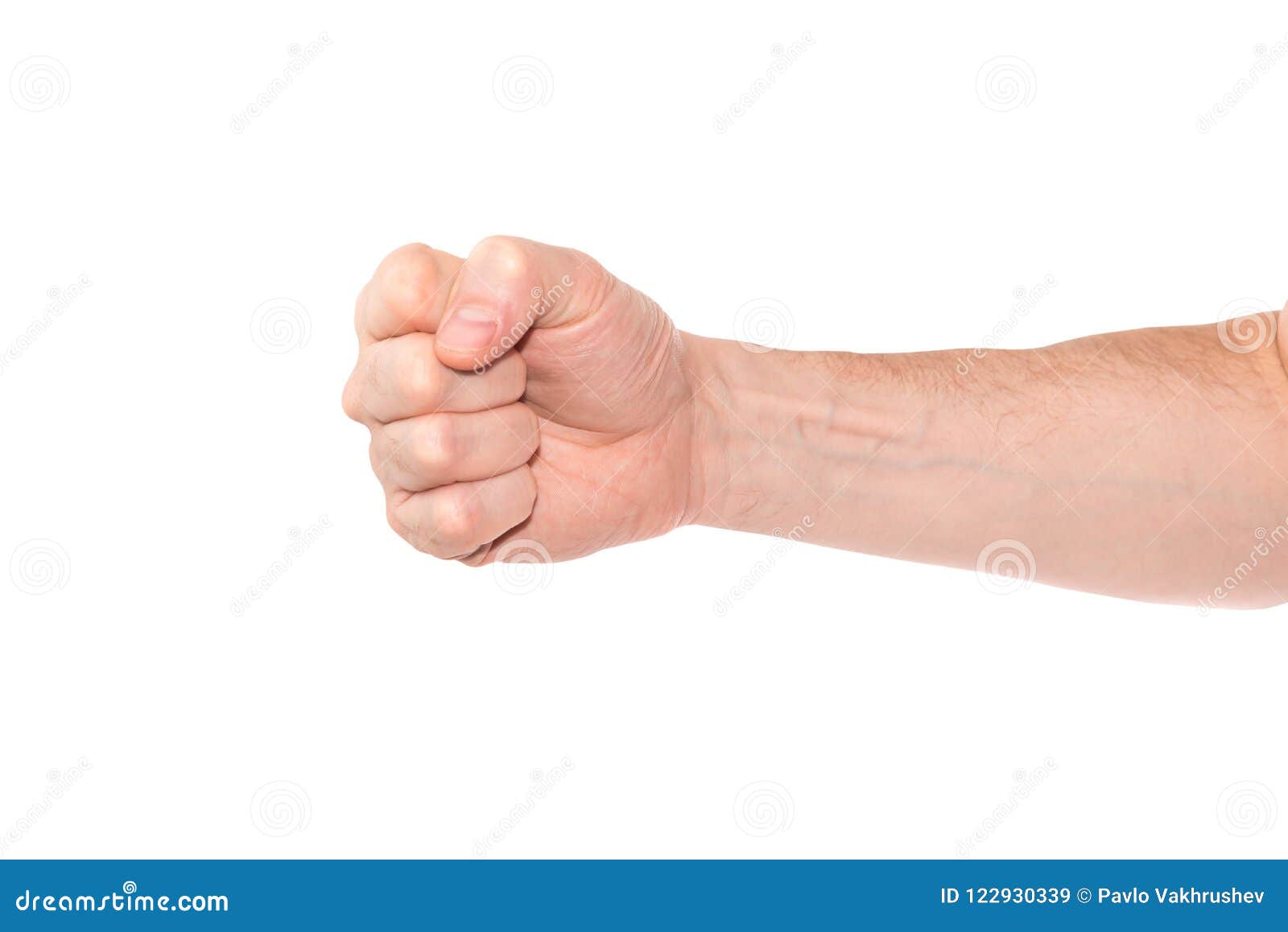 Mano con el puño apretado imagen de archivo. Imagen de concepto - 122930339