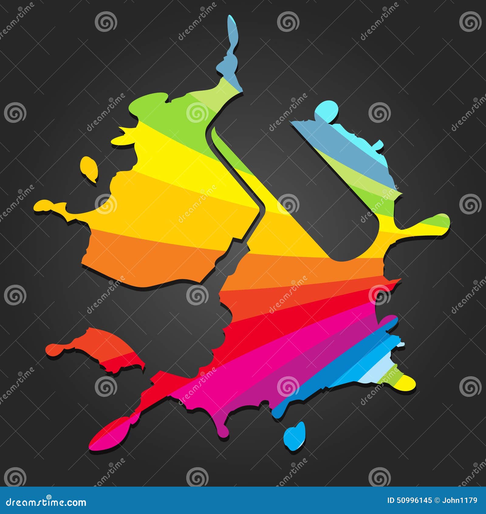 Mano Con El Rodillo Para Pintar Ilustración del Vector - Ilustración de ...