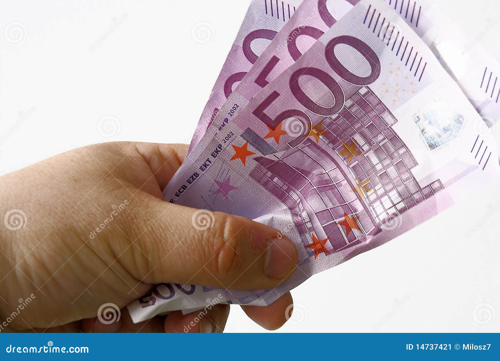 Mano con euro del dinero imagen de archivo. Imagen de divisa - 14737421