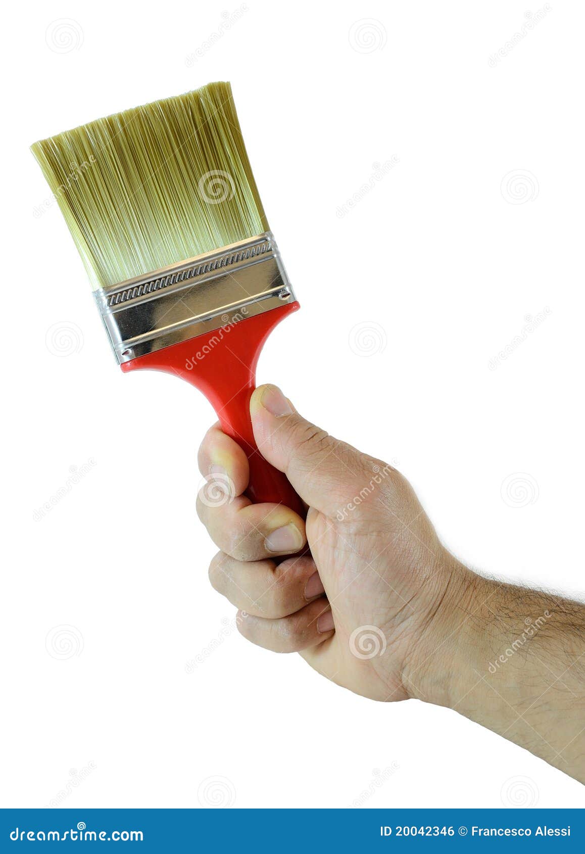 Mano con il pennello fotografia stock. Immagine di pittore - 20042346