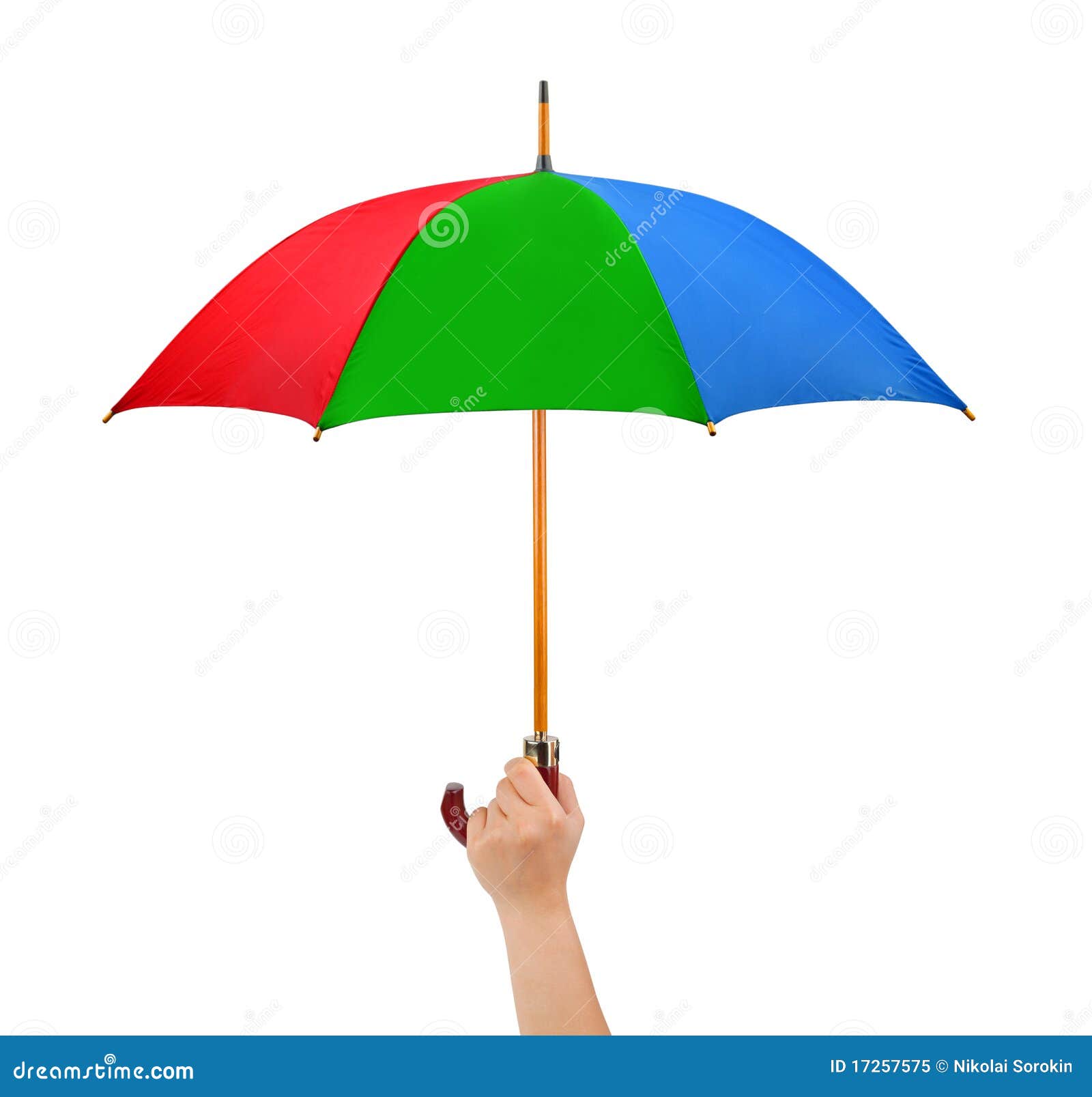 Mano con l'ombrello immagine stock. Immagine di persona - 17257575