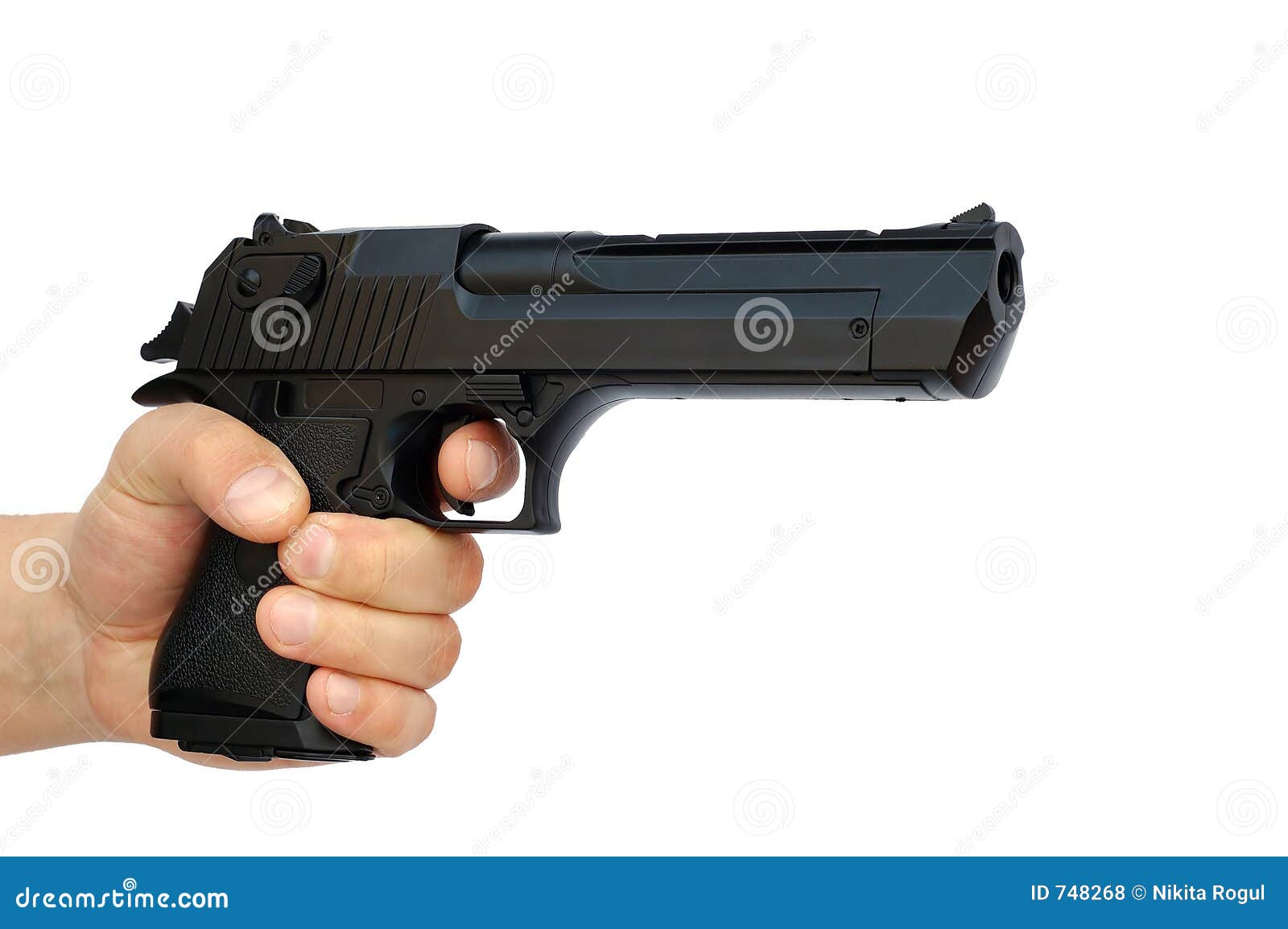 Mano con la pistola fotografia stock. Immagine di pinsa - 748268