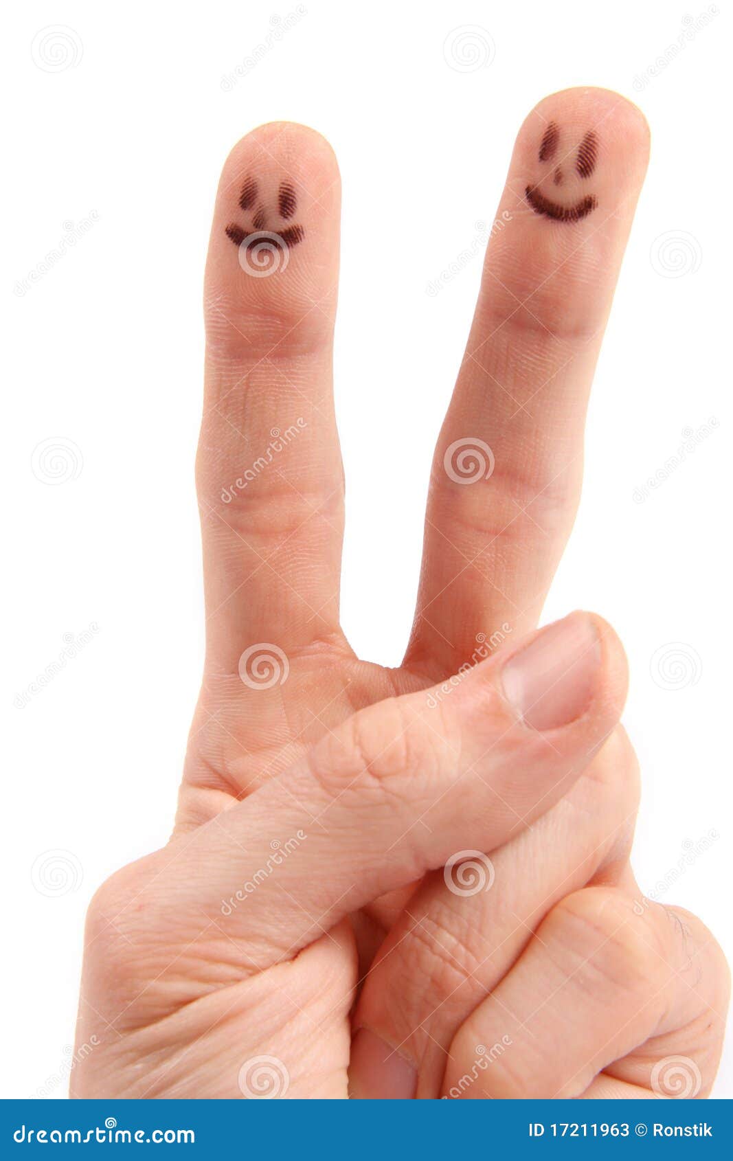 Mano Con Smiley En Yemas Del Dedo Imagen de archivo - Imagen de cara ...