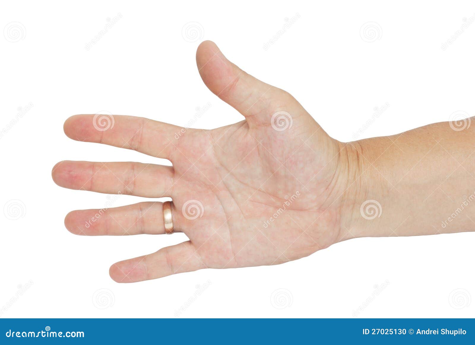 Mano Con Un Anillo De Hombres Foto de archivo - Imagen de persona ...