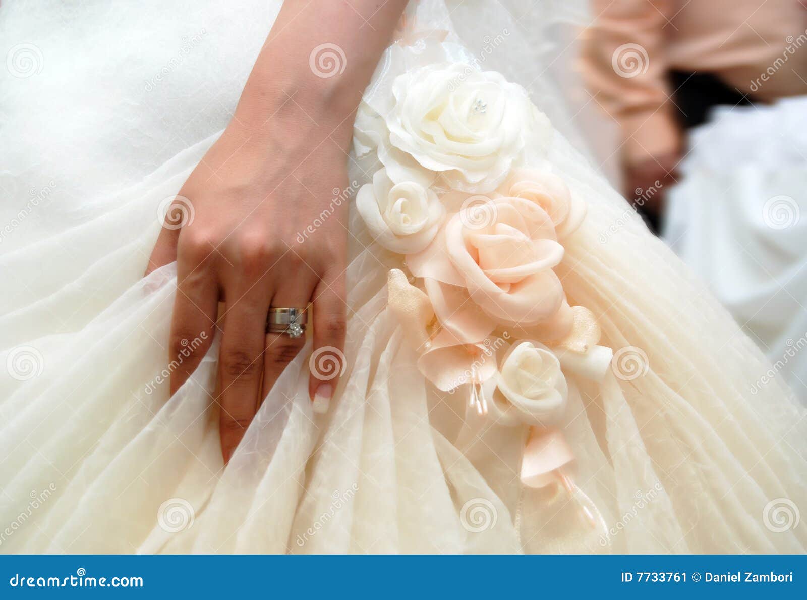 Mano De La Novia Con El Anillo De Bodas Imagen de archivo - Imagen de ...