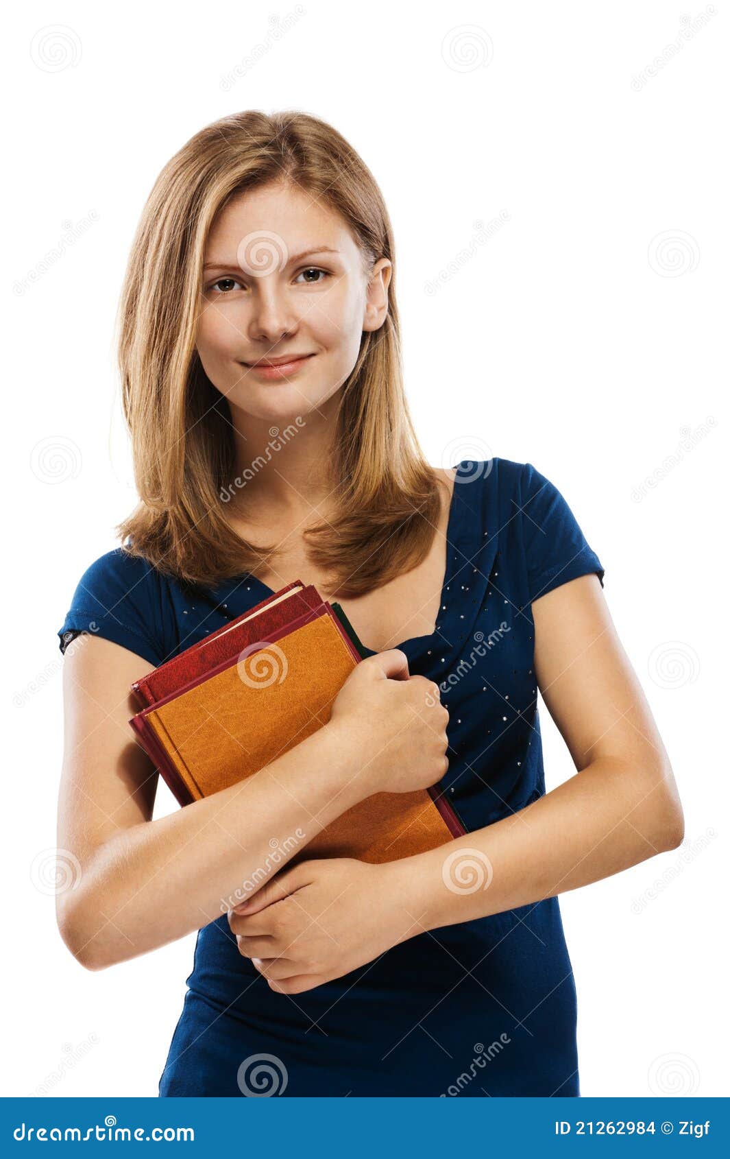 Mano De Libros Hermosa De La Mujer Foto de archivo - Imagen de ocio ...
