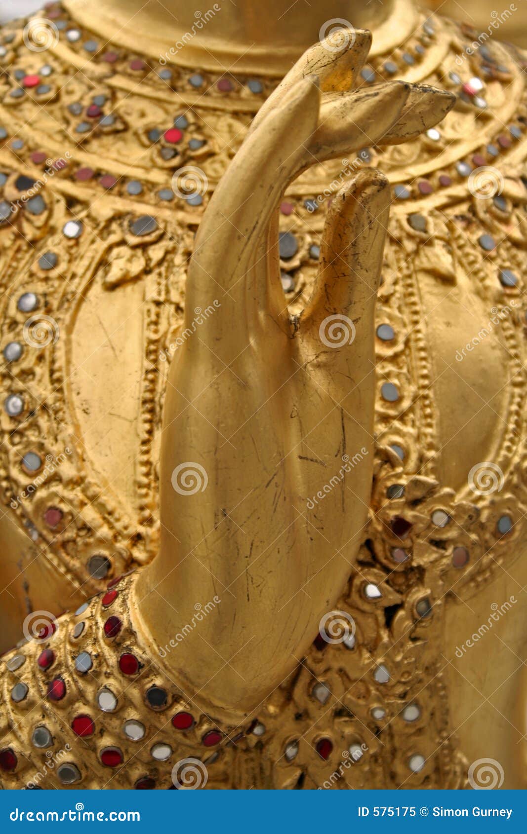 Mano de oro imagen de archivo. Imagen de asia, elegancia - 575175