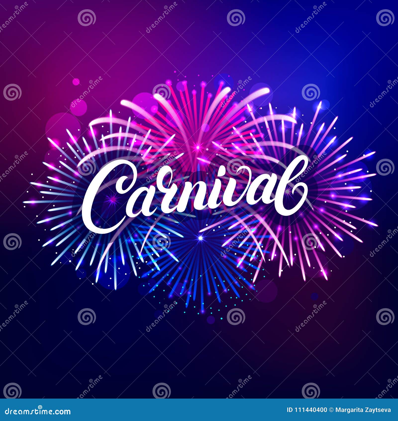 Mano Del Carnaval Escrita Poniendo Letras Al Texto Ilustración del ...