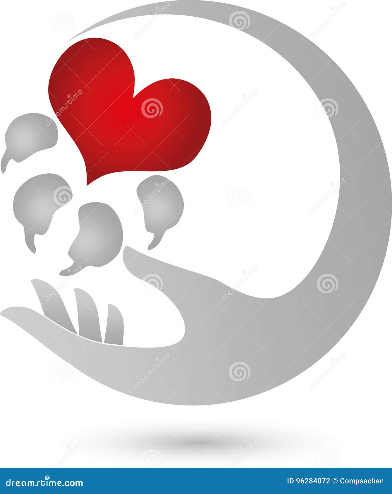 Mano E Zampa, Cani E Logo Del Custode Illustrazione Vettoriale ...