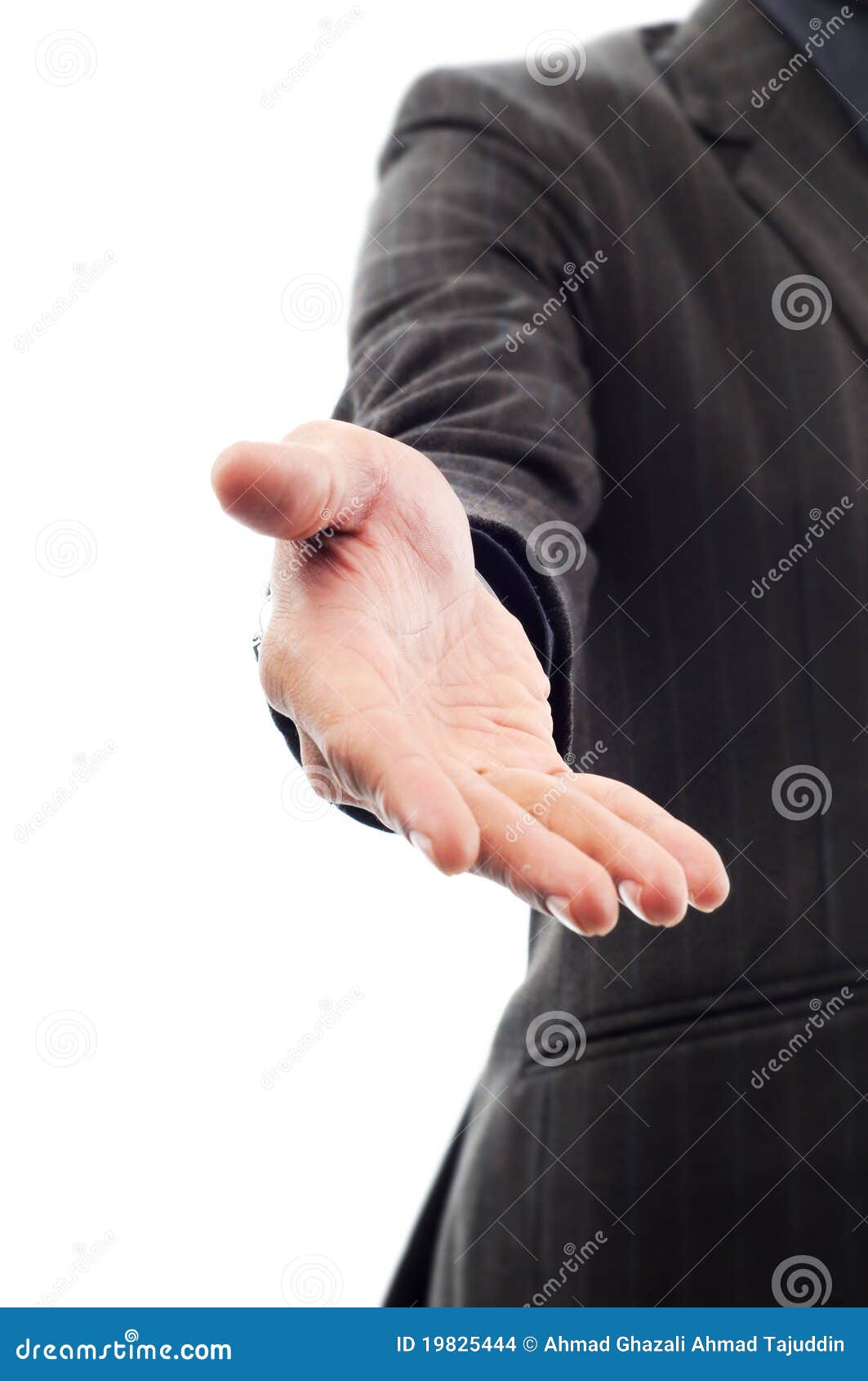 Mano Extendida Del Hombre A Sacudir Imagenes de archivo - Imagen: 19825444