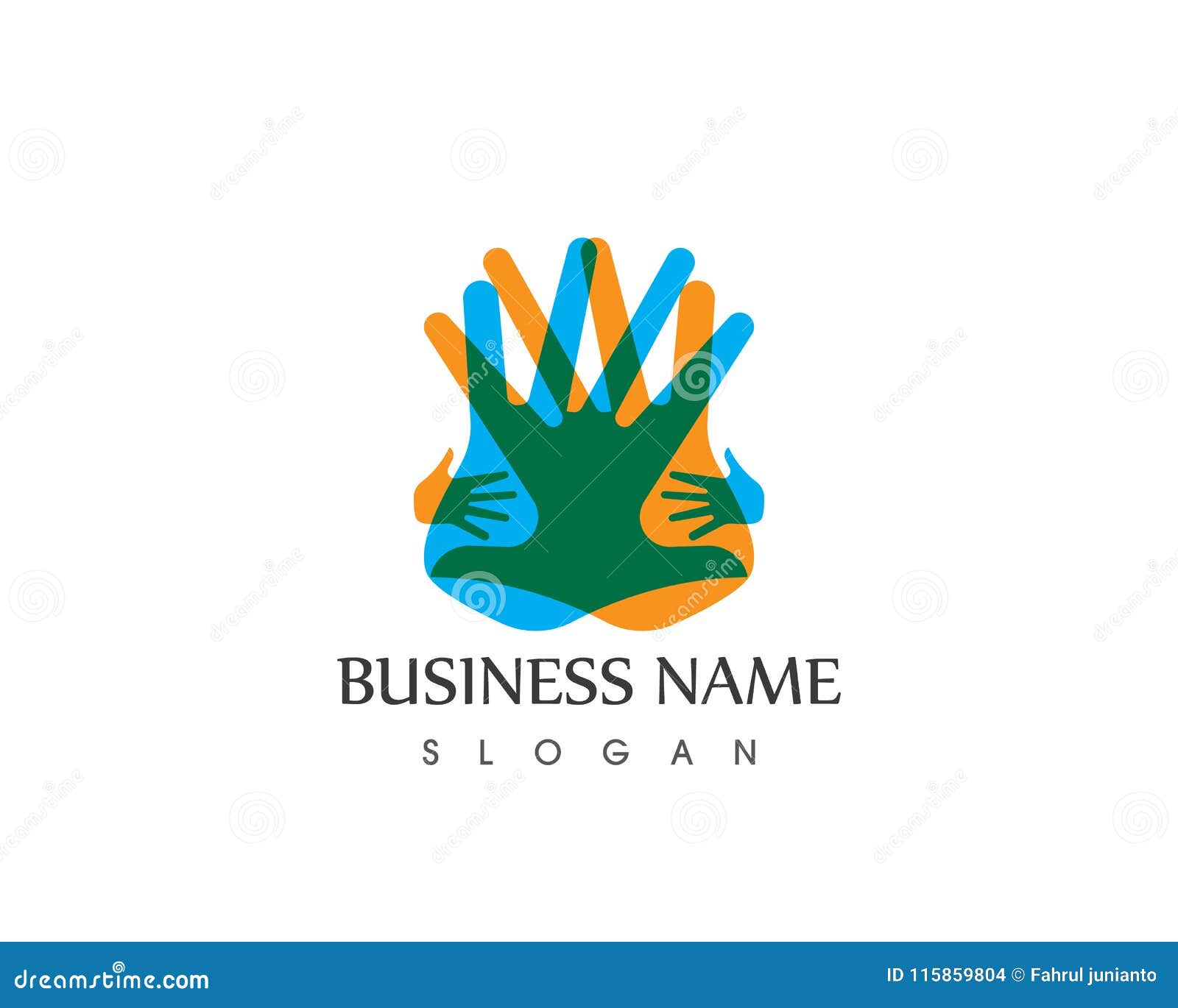 Mano Logo Design ilustración del vector. Ilustración de ayudar - 115859804