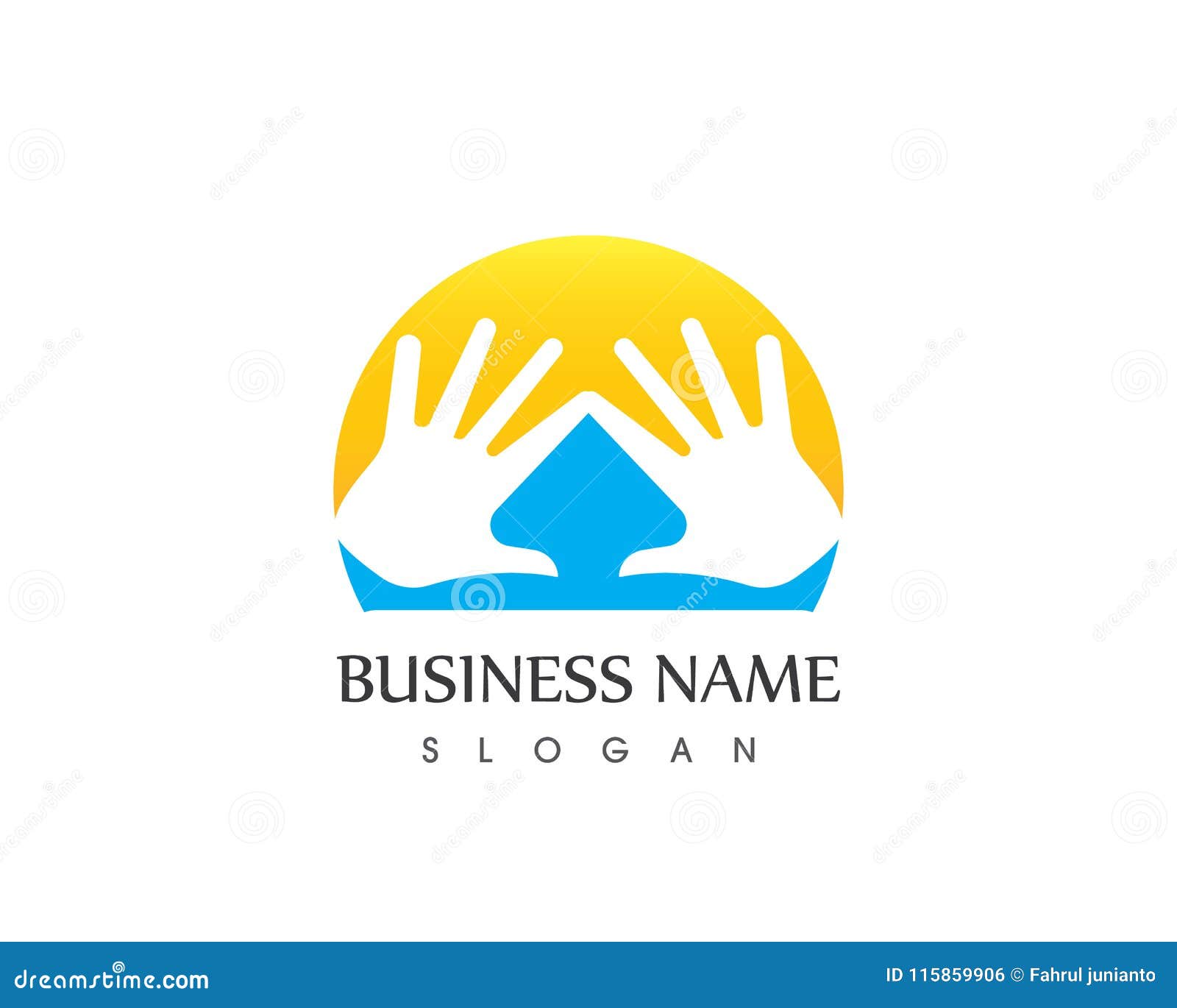 Mano Logo Design ilustración del vector. Ilustración de insignia ...